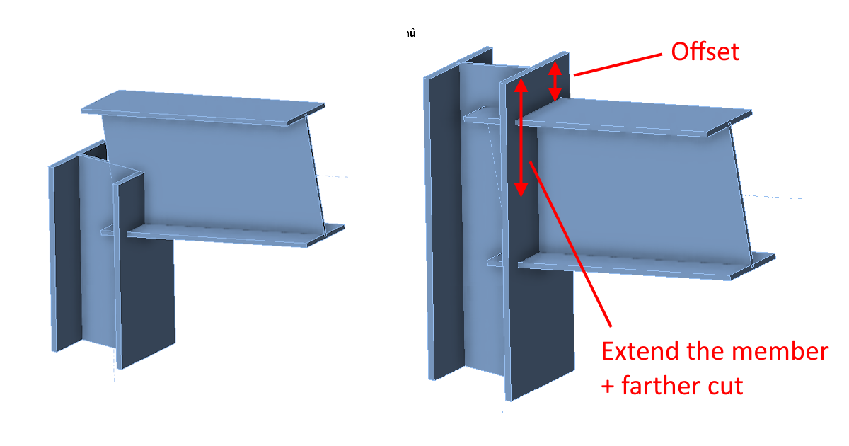 How to extend members by a cut | IDEA StatiCa
